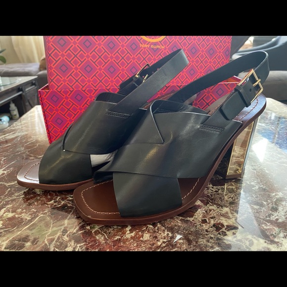 Tory Burch | Shoes | Tory Burch Bleecker Slingback Sandals Size 95 Nwb ...